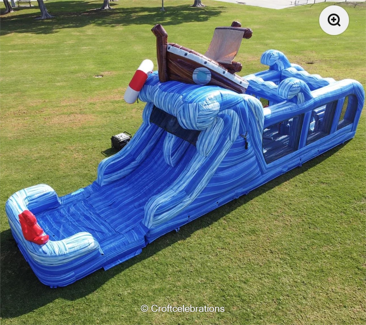 50ft Offshore Adventure Dual Lane Obstacle Course - Hire in Lexington ...